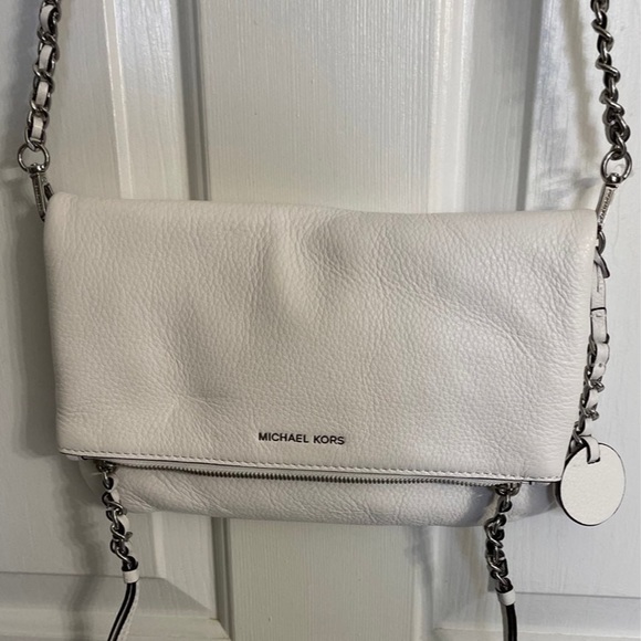 MICHAEL Michael Kors | Bags | Michael Kors White Clutch Crossbody Purse ...